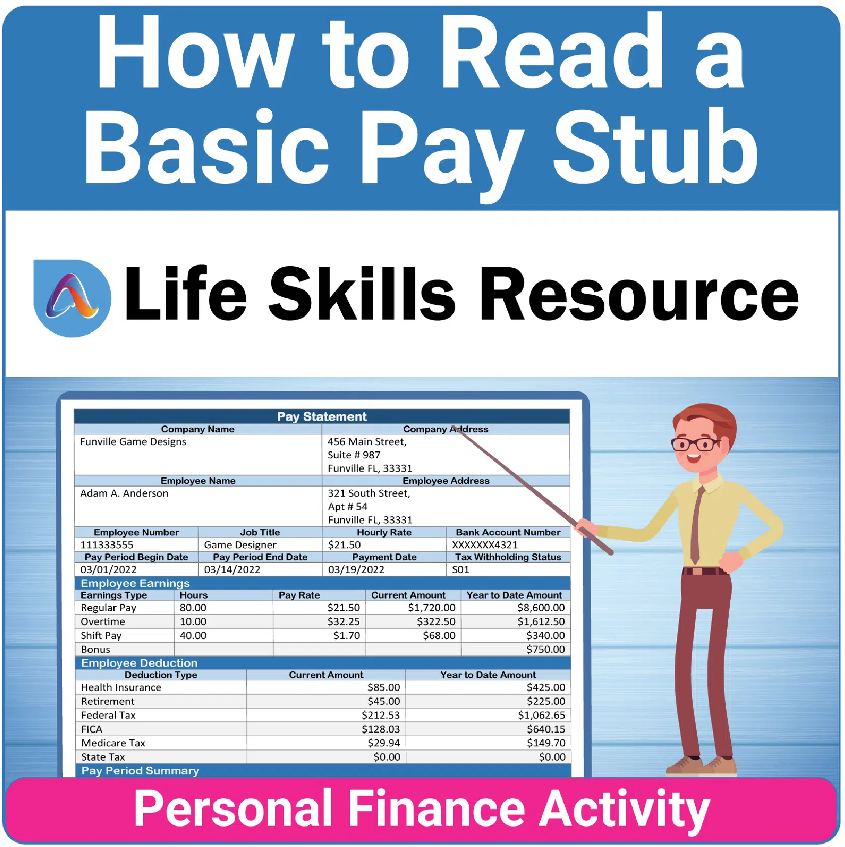 How to Read a Pay Stub - Adulting Life Skills Resources
