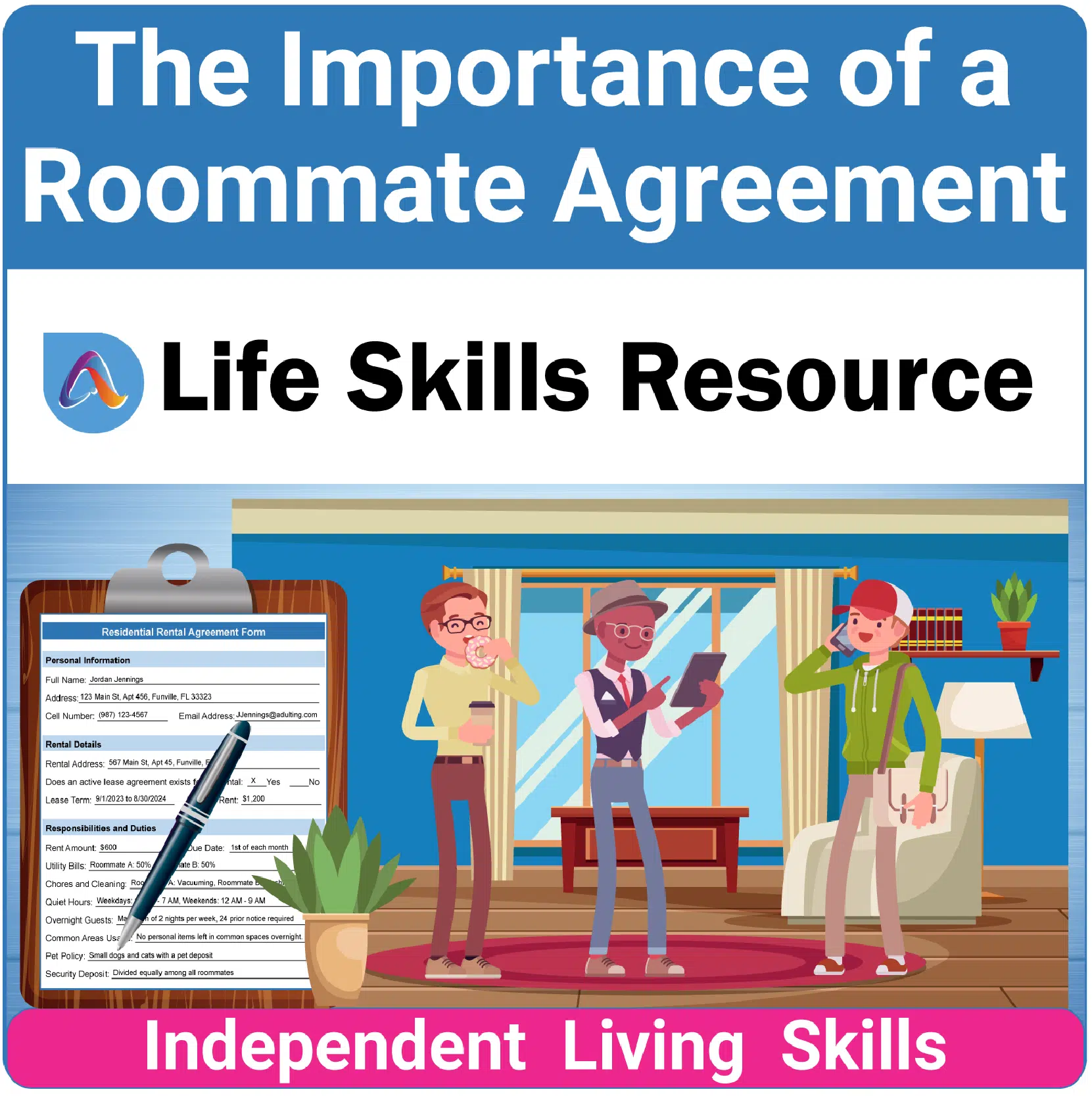 How to Complete a Roommate Agreement - Adulting Life Skills Resources