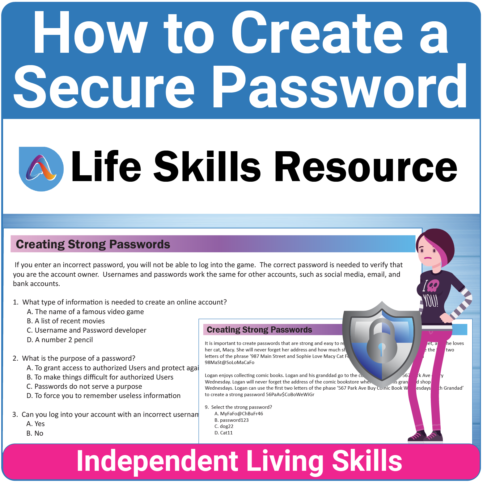 How to Create a Secure Password - Adulting Life Skills Resources