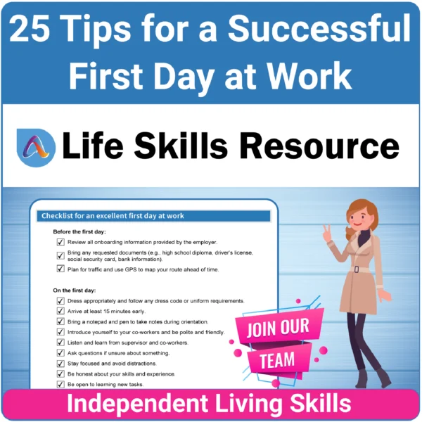 25 Tips for a Successful First Day at Work - Adulting Life Skills Resources