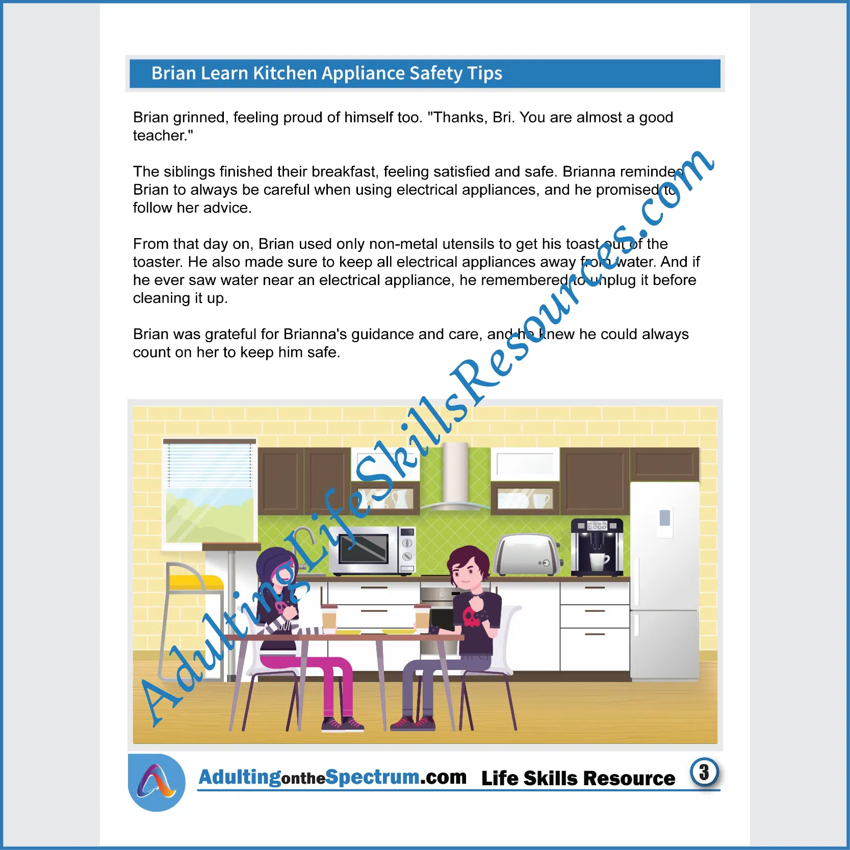 Kitchen Worksheet