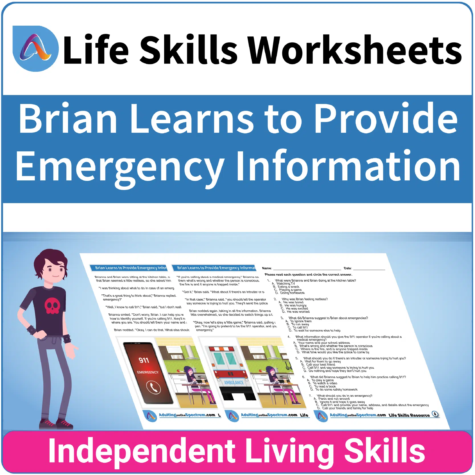 Brian Learns How to Provide Emergency Information - Adulting Life ...