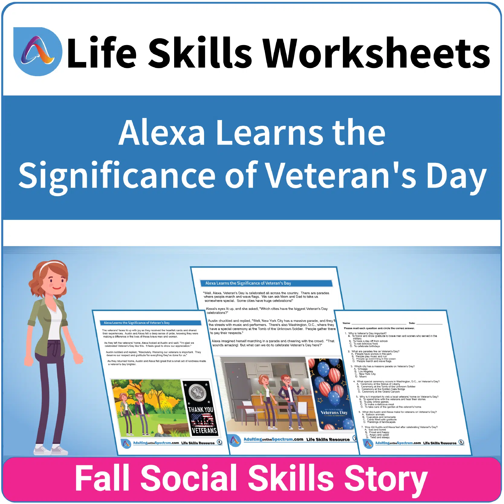 Alexa Learns About Veteran's Day - Adulting Life Skills Resources